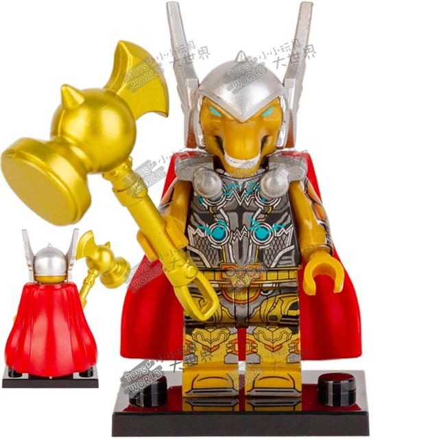 Compatible with LEGO Thor 4 Love and Thunder Valkyrie Gal MOC assembled ...