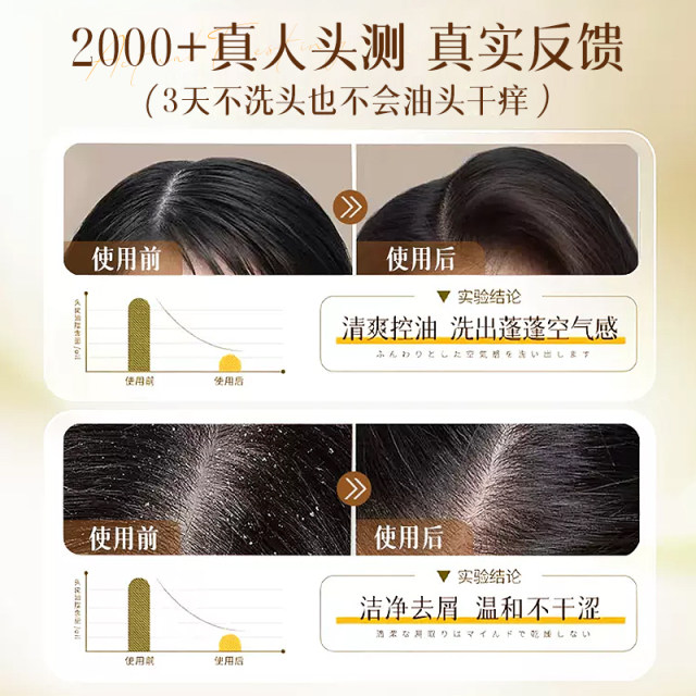 Dihuazhixiu hyaluronic acid shampoo, anti-dandruff shampoo, fragrance, fluffy, anti-dandruff ...