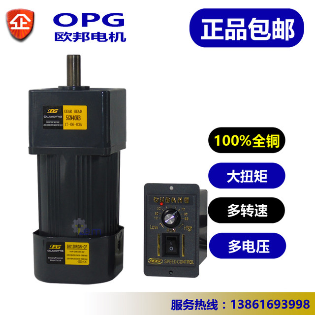 OPG Eubang Motor 6~120W~250W Single-phase AC 220V miniature gear ...