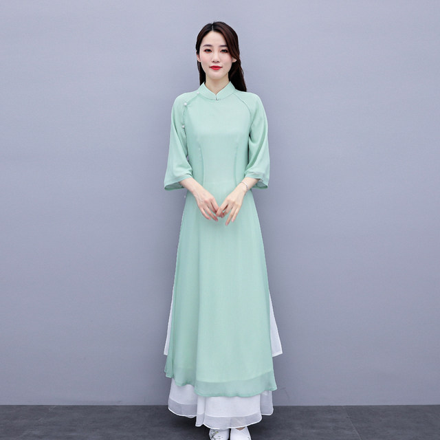 Tea clothing female Zen will Chinese style women's retro improved ...