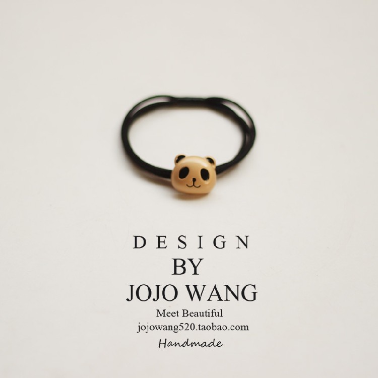 Panda Control Matt Color Rubber Band Hair Accessories - Cute and Simple ...