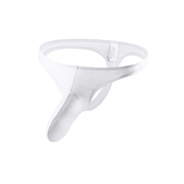 Men's T-string underwear, imitation leather sequined hawkbill design ...