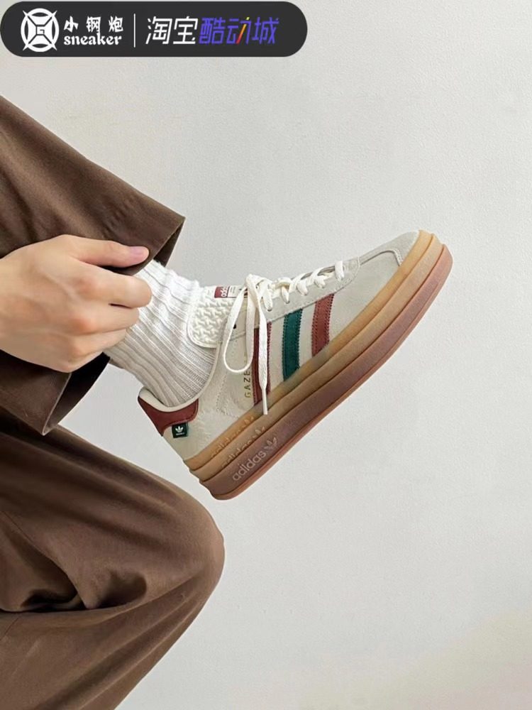 adidas Clover Genuine GAZELLE Height thickened Sole Women's Sports ...