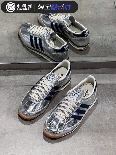 Adidas SL 72 OG silver Retro Trendy 2025 summer men's and women's thin ...