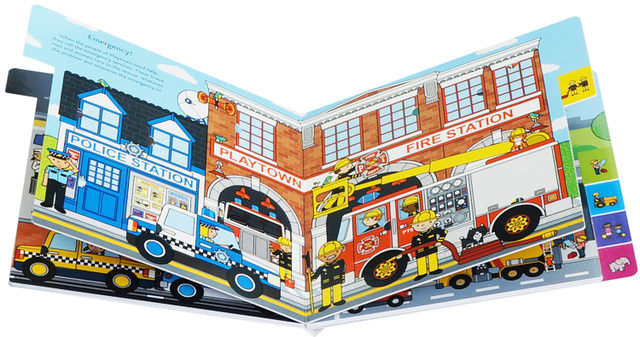 Large format Playtown series ALift-the-FlapBook board book flip book ...