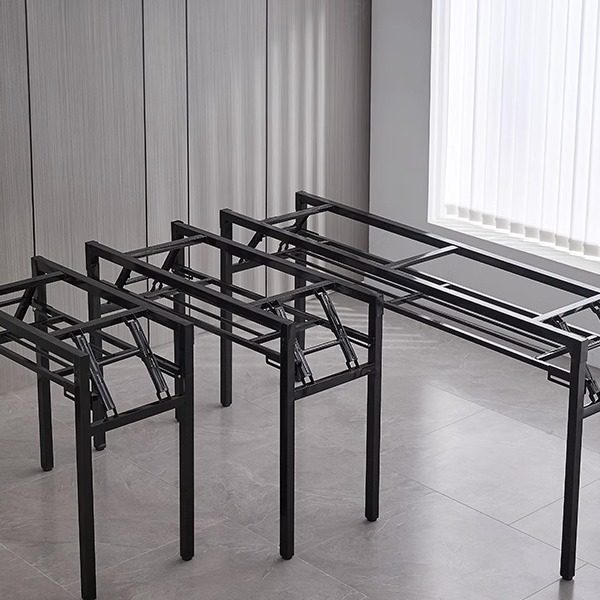Folding table shelf long table bracket double layer single layer iron ...