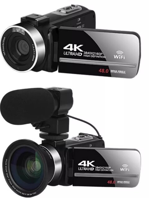 4K High-Definition Digital Camera Handheld Dv For Home Travel Professional Conference Recording ...