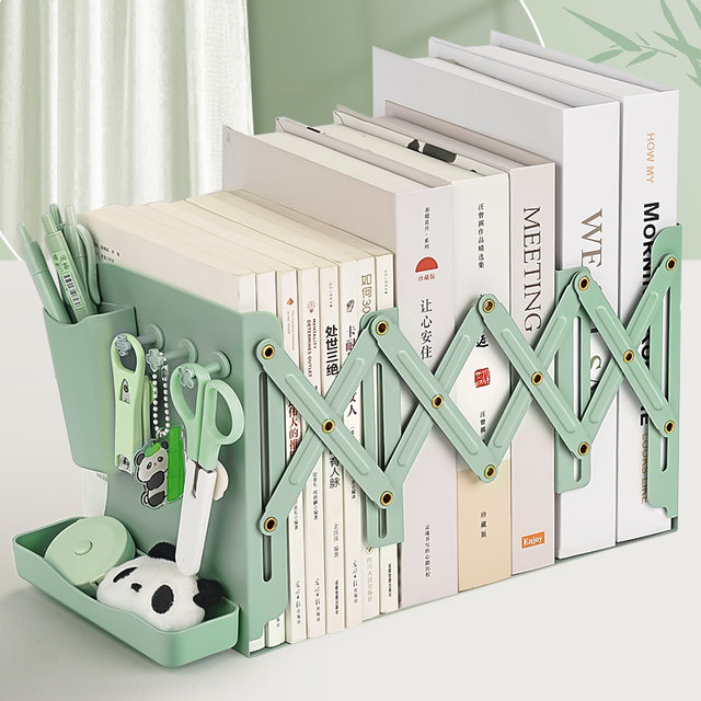 Bookshelf Desktop File Storage Rack Book Stand Retractable Book Stand ...