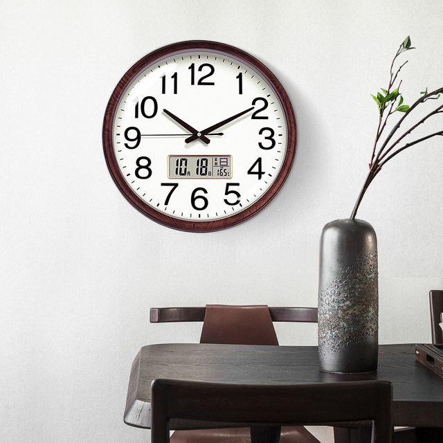TIMESS clock wall clock living room silent clock wall calendar home ...