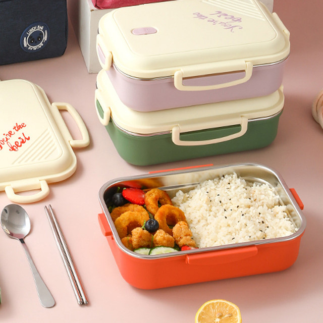 Large-capacity lunch box 304 stainless steel single-compartment lunch ...