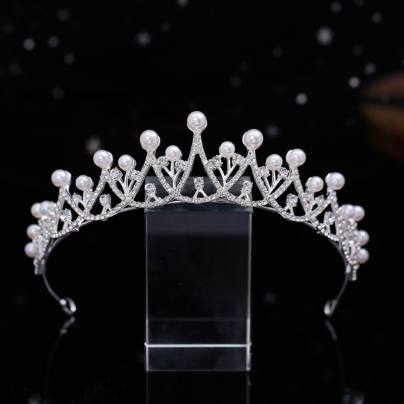 Bride's wedding head jewelry wedding dress Crown female 18th birthday ...