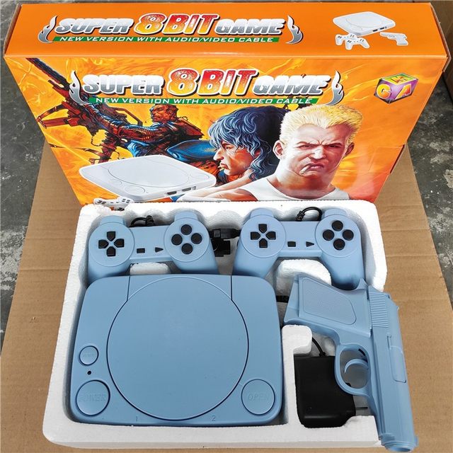 FC plug-in card game console, nostalgic old-fashioned yellow card ...