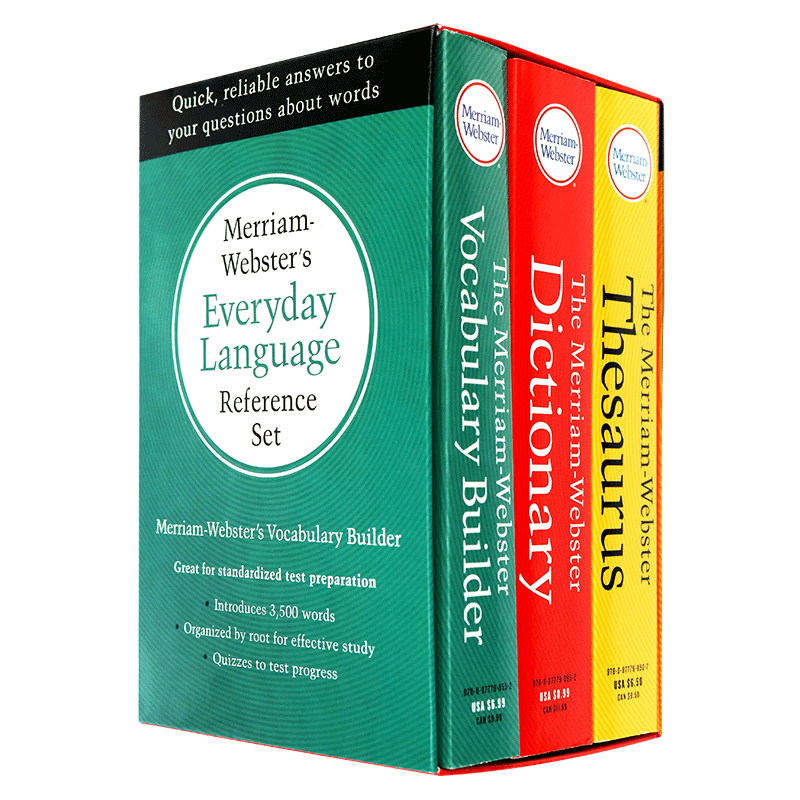 Webster's Three Treasures Boxed Root Dictionary + Synonyms Dictionary ...