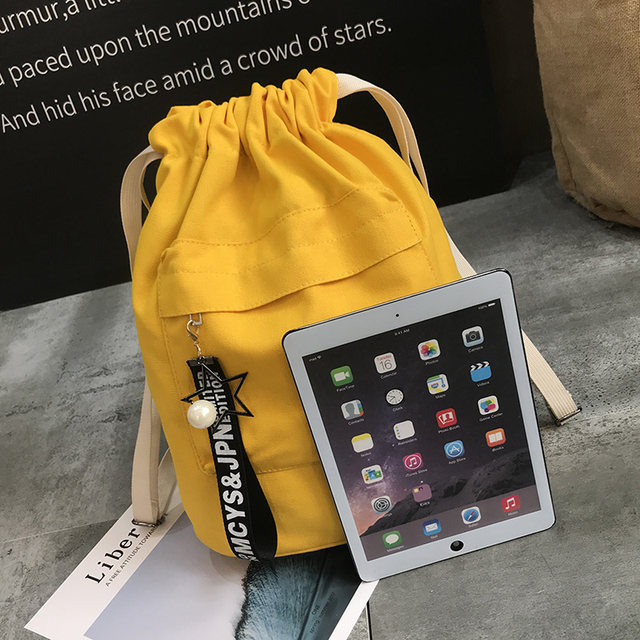 Original custom drawstring backpack, Korean forest style streamer ...