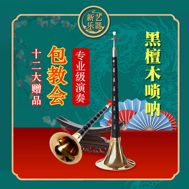 New Yican Rytic Wooden Suona Professional Professional Performance Musical Instrument A full set ...