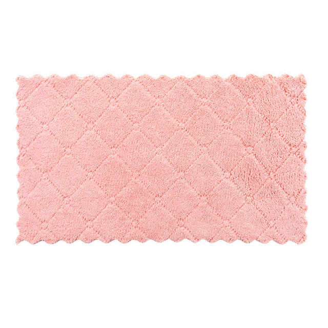 Coral velvet striped rag kitchen water-absorbent decontamination ...