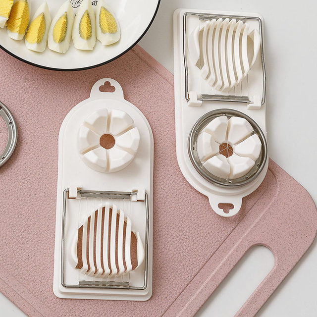Japanese kitchen household multi-functional stainless steel egg cutter ...