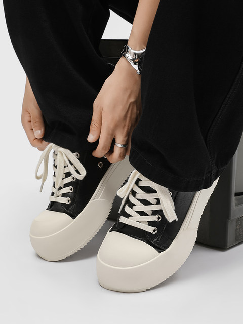 Ueno Planet Men's Shoes Original Design Milk-Colored Sole Chunky Shoes ...