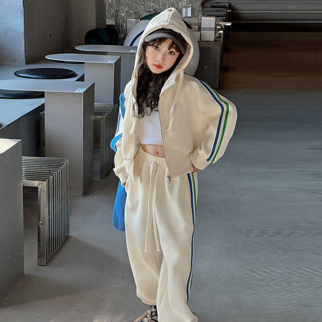 Girls Spring Clothing 2024 New Internet Celebrity Street Suits Girls ...