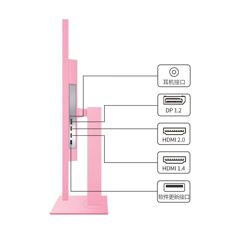 Zeol 27-Inch 165Hz IPS Gaming Display | Pink E-Sports Monitor