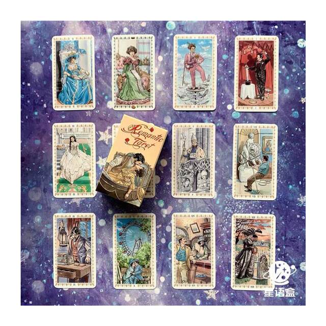 Romantic kaRomanticTarot board game card tower ta Luo card tower screw ...