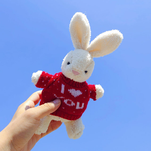 Little Rabbit Plush Toy Rag Doll Little White Rabbit Doll Mini Doll ...