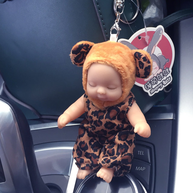 Sleeping cute doll keychain ins Internet celebrity doll cute schoolbag ...