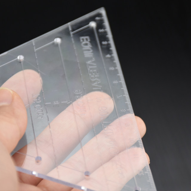 Modeling ruler 4 patchwork ruler hexagonal triangle rhombus handmade diy leather tool ruler ...