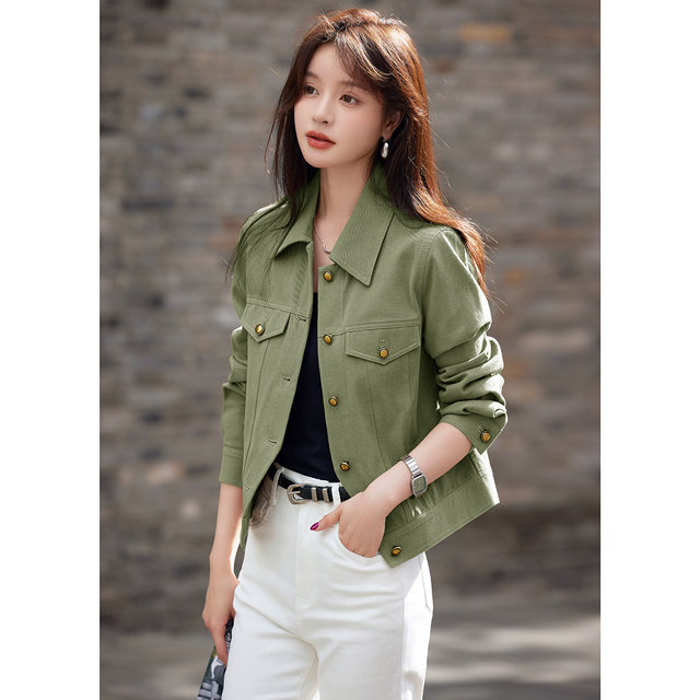 Mohan Yimei casual design work style jacket 2024 spring new slit hem ...