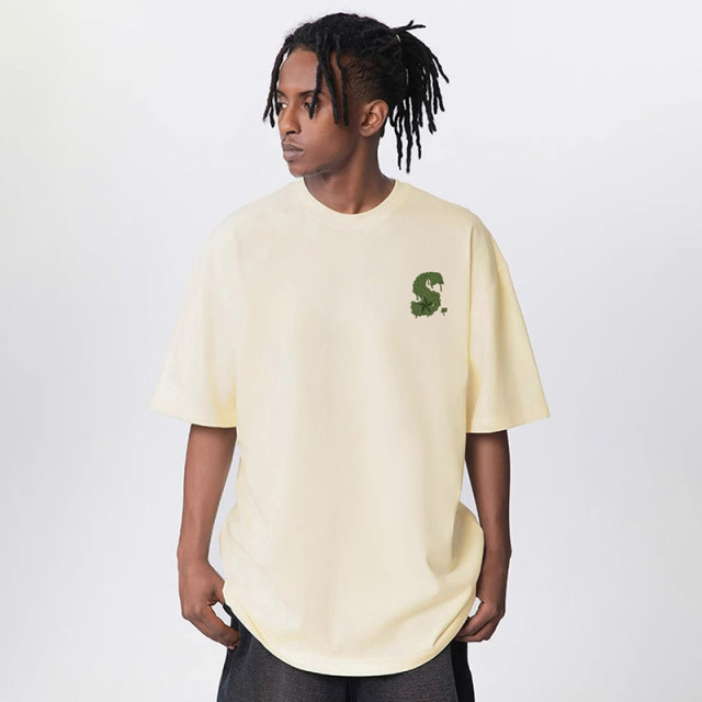 STA melted star logo S trendy American style 280g heavy multi-color short-sleeved T-shirt men's ...