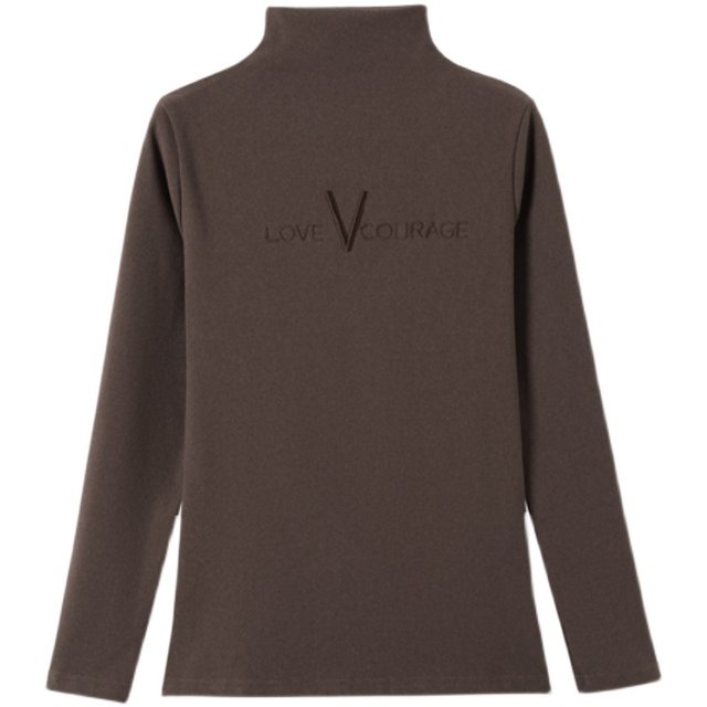 Demo half -high collar hit the bottom shirt female autumn and winter ...