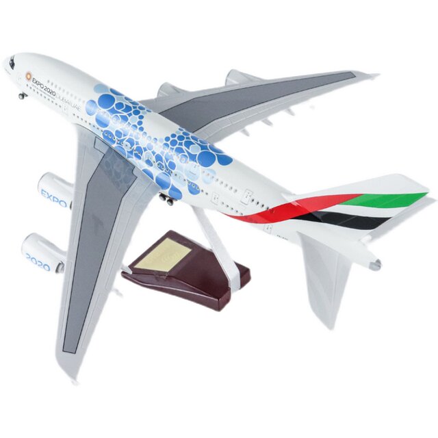 Aircraft model Emirates A380 aircraft model Boeing 777 with lights ...
