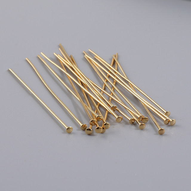 Copper Plated with Real 18K Gold, Curved Mushroom Head Push Pins, T ...
