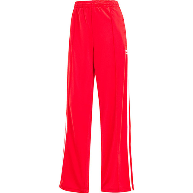 Adidas Clover 2024 Spring Women's Pants Versatile Striped Loose Wide ...