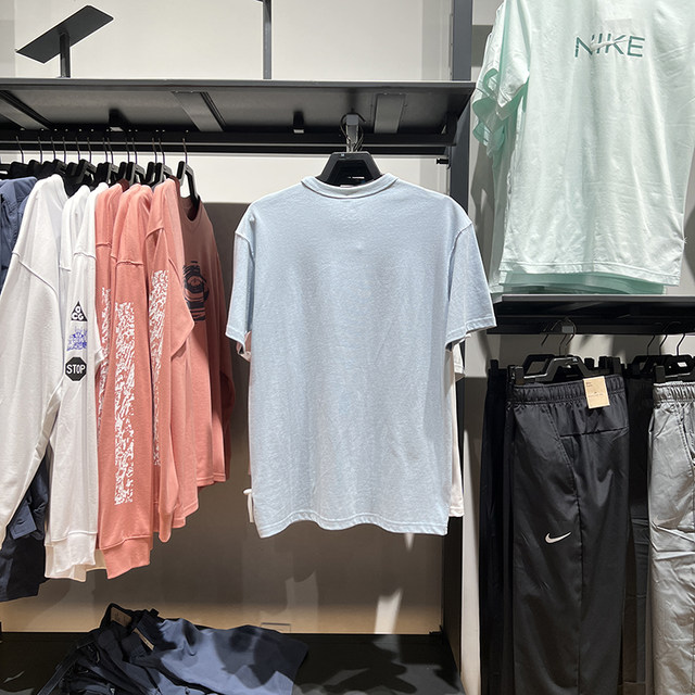 Nike men's clothing 2024 summer new pure cotton breathable top loose ...