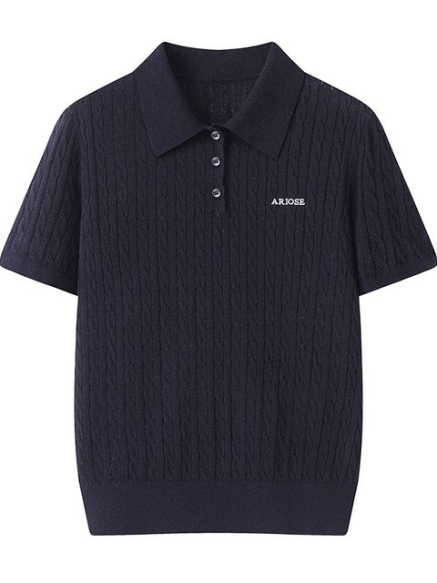 Enos official flagship store 2025 summer new fashion lapel short ...