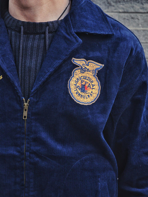 Classy Trendy Embroider corduroy Outwear men FFA American Casual parka ...