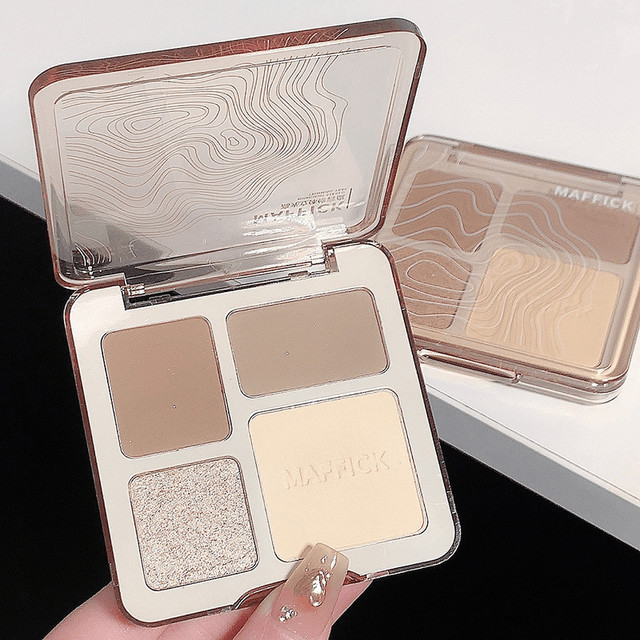 Four-color contouring palette, high-gloss contouring palette for ...