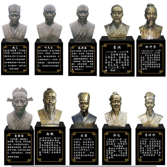 Customized sculptures of Ge Hong, Ye Gui, Tianshi Qian, customized ...