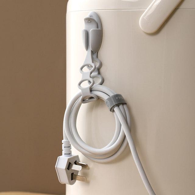 Punch-free plug wire holder charging data cable winder kitchen power ...