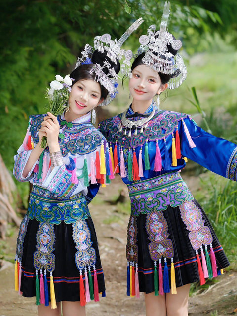 New Dong nationality clothing for women Hunan Guangxi Guizhou Miao Dong ...