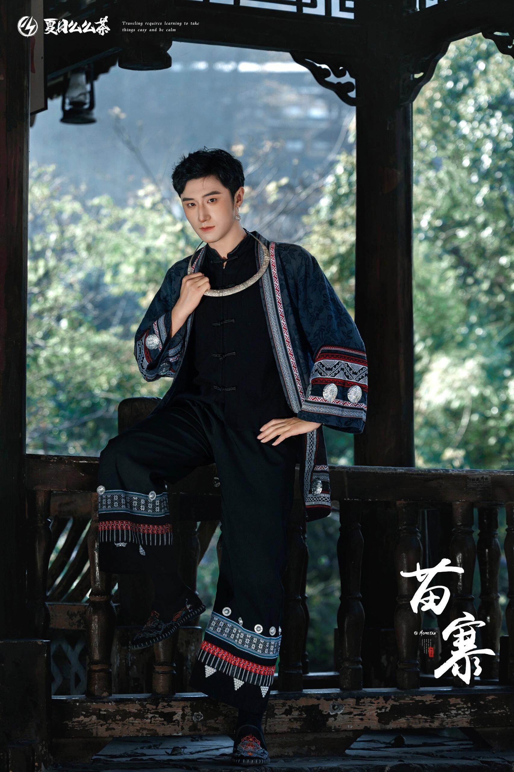 New Dai clothing female couple minority ethnic style men's set ancient ...