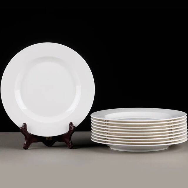 6 Vegetable disk home disk ceramic bone porcelain dish dish cubic plate ...