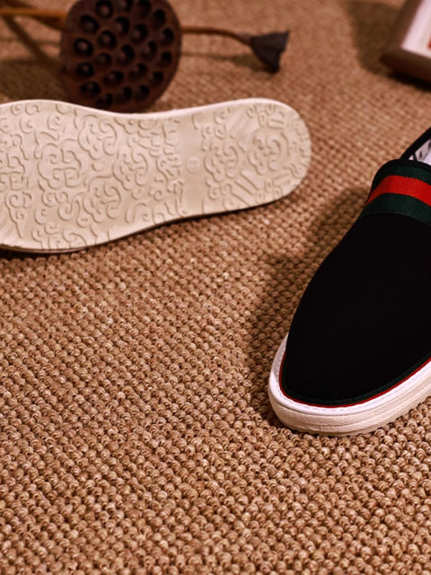 Pure handmade thousand-layer sole old Beijing cloth shoes for men in ...