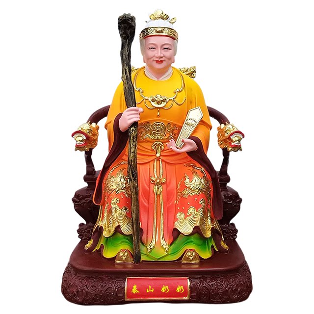New resin Grandma Taishan Grandma Statue resin Bixia Yuanjun statue of ...