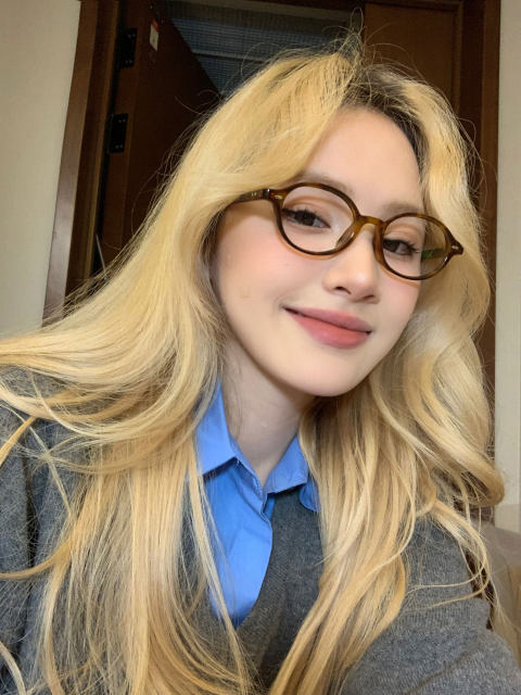 hucares playful nerdy miu-flavored glasses for women, large frame, no makeup artifact, slimming ...