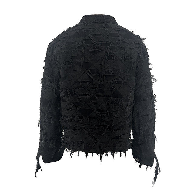 JCAESAR23FWMummifiedJacket mummy jacket niche design tassel destruction