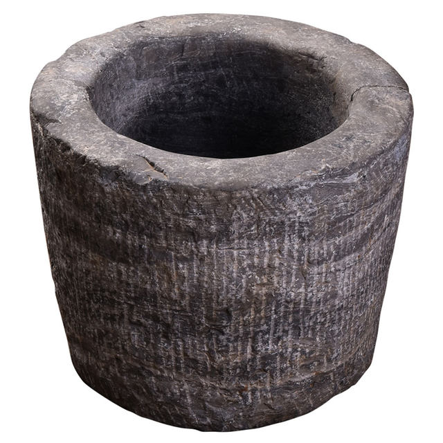 Paleolithic 碓wo stone mortar home old-fashioned rice mortar stone ...
