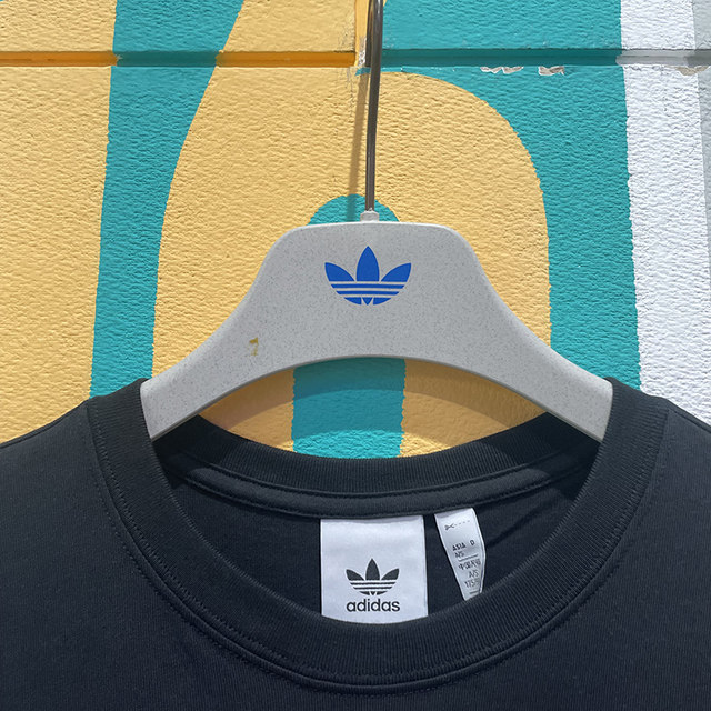 Adidas Three -leaf Falling Sun Printing Men's Short Sleeve 2024 Spring ...