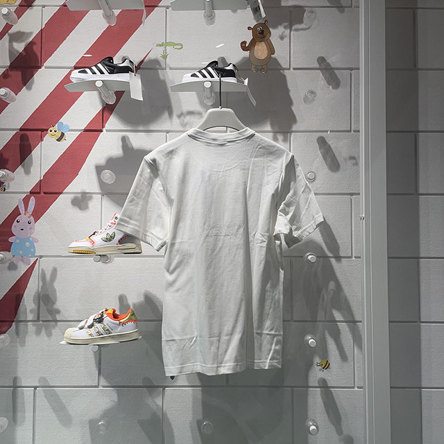 Adidas Clover men's short-sleeved 2024 spring versatile comfortable top ...